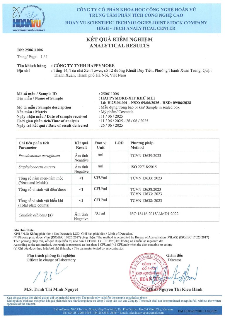 HAPPYMORE-XỊT KHỬ MÙI - Công ty Happymore